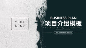 Project Introduction PPT Template for Creative Paint Wall Background ...