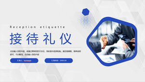 Download PPT template for reception etiquette training PowerPoint ...