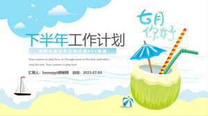 Hello July - Work Plan for the Second Half of the Year Summer Cool Wind ...