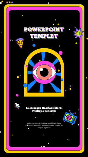 Vertical poster Deja vu ppt template PowerPoint Templates Free Download