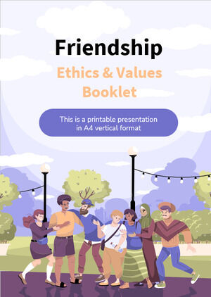Friendship Ethics & Values Booklet PowerPoint Templates Free Download