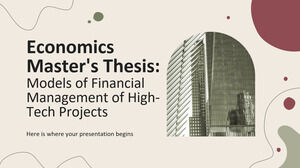 Economics Master's Thesis: Models of Financial Management of High-Tech ...
