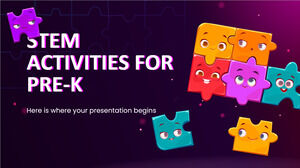 STEM Activities for Pre-K PowerPoint Templates Free Download