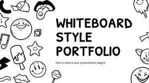 Whiteboard Style Portfolio PowerPoint Templates Free Download