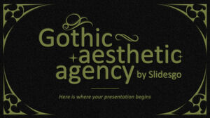 Gothic Aesthetic Agency PowerPoint Templates Free Download