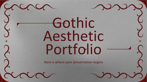 Gothic Aesthetic Portfolio PowerPoint Templates Free Download