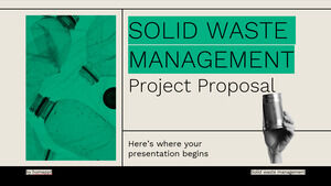 Solid Waste Management Project Proposal PowerPoint Templates Free Download