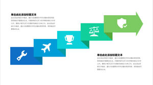 Arrow Progressive Step Progressive Relationship PPT ChartPowerPoint แม่ ...