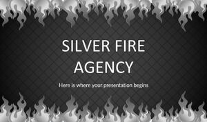 Silver Fire Agency PowerPoint Templates Free Download