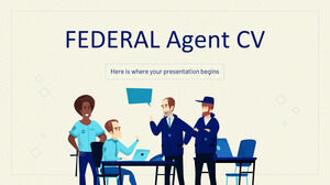 Federal Agent CV PowerPoint Templates Free Download