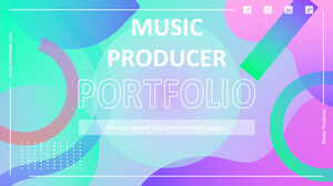 Music Producer Portfolio PowerPoint Templates Free Download