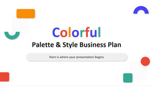 Colorful Palette & Style Business Plan PowerPoint Templates Free Download
