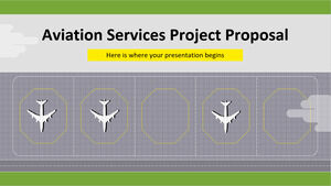 Aviation Services Project Proposal PowerPoint Templates Free Download