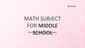 Math Subject for Middle School - 8th Grade: Ratio, Proportion and ...
