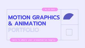 Motion Graphics & Animation Portfolio PowerPoint Templates Free Download