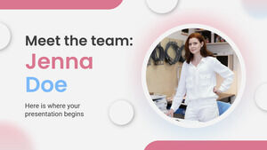 Meet the Team: Jenna Doe PowerPoint Templates Free Download