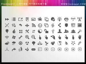 132 Vector Colorable Business Theme PPT Icon Materials PowerPoint ...