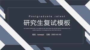 Blue Graduate Self Introduction PPT Template Download PowerPoint ...