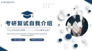 Blue Exquisite Postgraduate Entrance Examination Self Introduction PPT ...