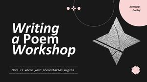 Writing a Poem Workshop PowerPoint Templates Free Download