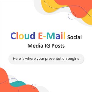 Cloud E-Mail Social Media IG Posts PowerPoint Templates Free Download