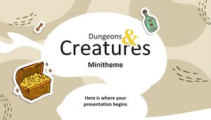 Dungeons & Creatures Minitheme PowerPoint Templates Free Download