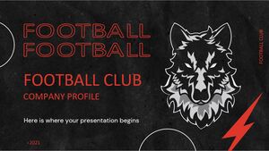 Football Club Company Profile PowerPoint Templates Free Download
