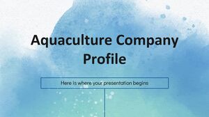 Aquaculture Company Profile PowerPoint Templates Free Download