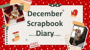 December Scrapbook Diary PowerPoint Templates Free Download