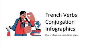 French Verbs Conjugation Infographics PowerPoint Templates Free Download