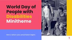 World Day of People with Disabilities Minitheme PowerPoint Templates ...