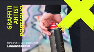 Graffiti Artist Portfolio PowerPoint Templates Free Download