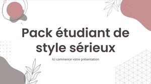 Serious Style Student Pack PowerPoint Templates Free Download