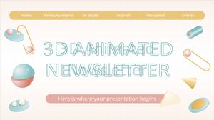 3D Animated Newsletter PowerPoint Templates Free Download