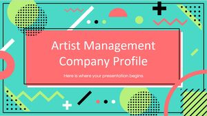 Artist Management Company Profile PowerPoint Templates Free Download