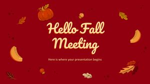 Hello Fall Meeting PowerPoint Templates Free Download
