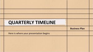 Quarterly Timeline Business Plan PowerPoint Templates Free Download