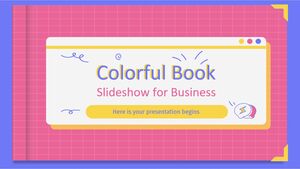 Colorful Book Slideshow for Business PowerPoint Templates Free Download