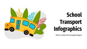 School Transport Infographics PowerPoint Templates Free Download