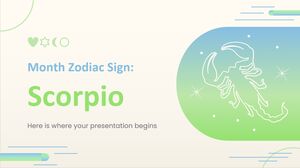 Month Zodiac Sign: Scorpio PowerPoint Templates Free Download