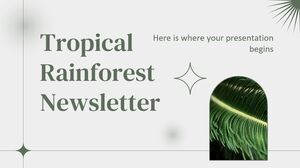 Tropical Rainforest Newsletter PowerPoint Templates Free Download