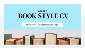 Library Book Style CV PowerPoint Templates Free Download