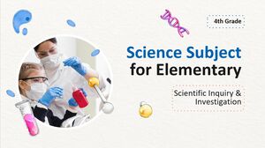 Science Subject for Elementary - 4th Grade: Scientific Inquiry ...