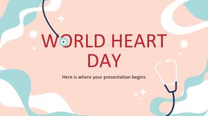Día Mundial del Corazón PowerPoint Templates Descarga gratuita