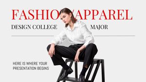 Fashion/Apparel Design College Major PowerPoint Templates Free Download
