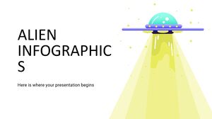 Alien Infographics PowerPoint Templates Free Download