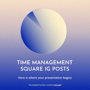 Time Management Square IG Posts PowerPoint Templates Free Download