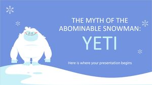 The Myth of the Abominable Snowman: Yeti PowerPoint Templates Free Download
