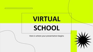 Virtual School PowerPoint Templates Free Download