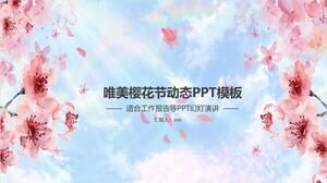 Beautiful Sakura Festival Dynamic PPT Template PowerPoint Templates ...